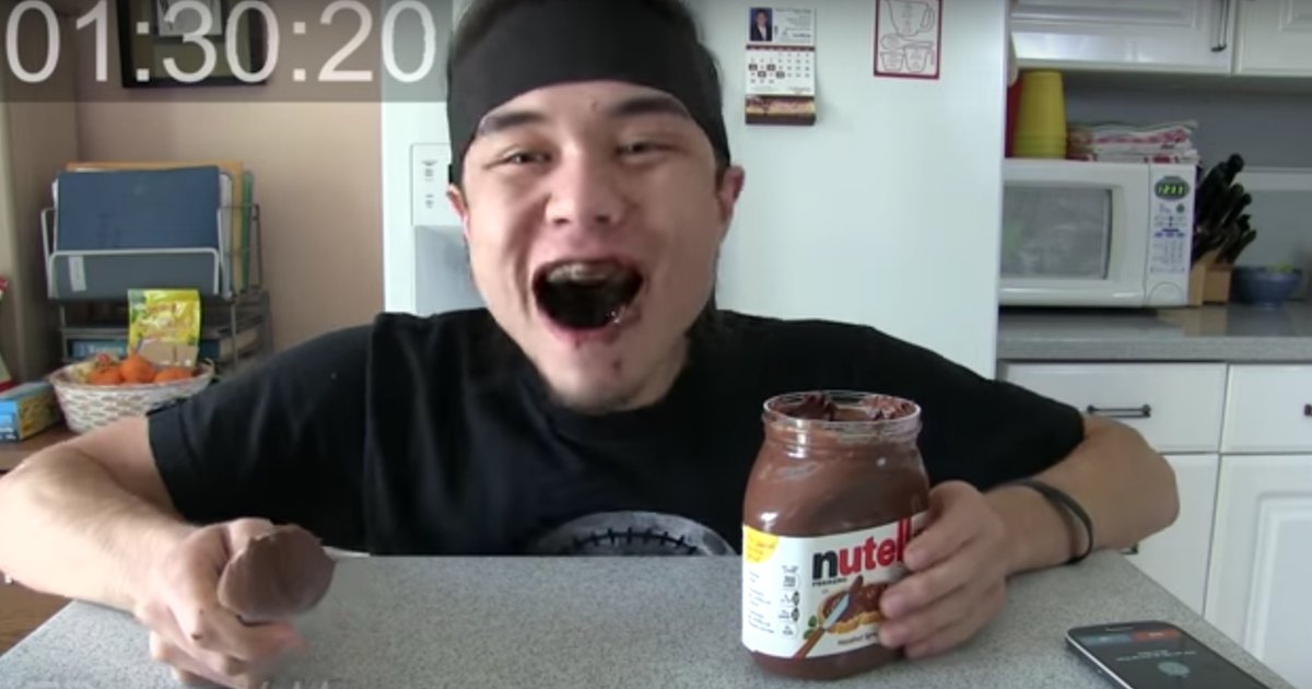 Matt Stonie Does the Nutella Challenge and It's Gross - Thrillist
