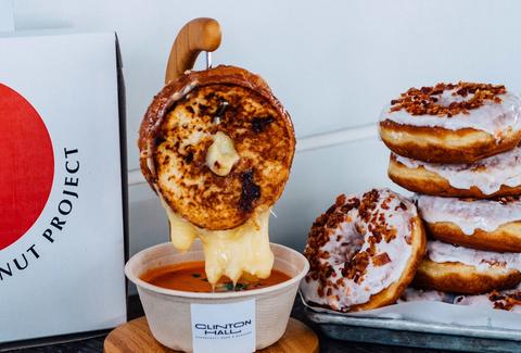 Grilled Cheese Donuts Are Real and Being Served at Clinton Hall - Thrillist