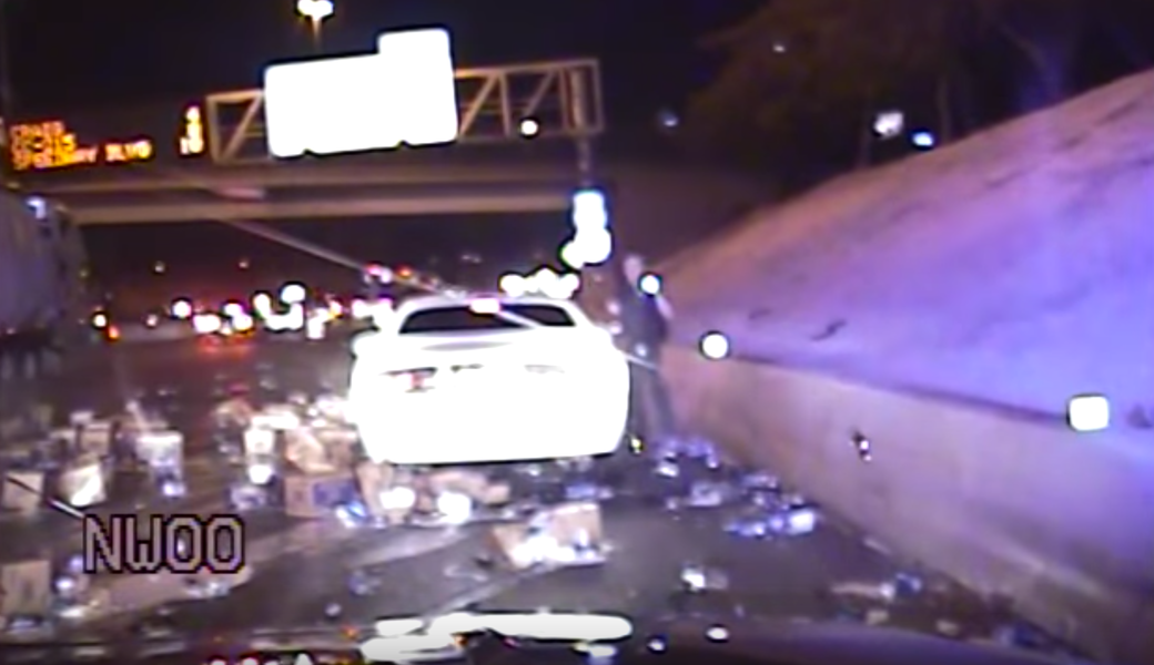 Truck Accident Drenches a Cop With a Tidal Wave of Beer - Thrillist