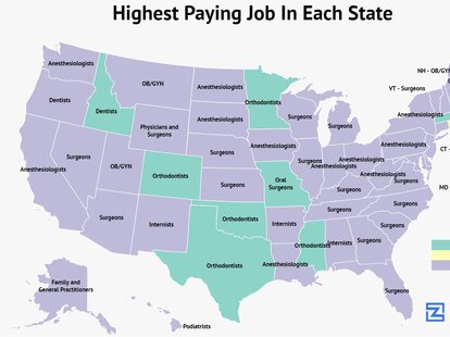 Zippia Maps Show The Highest and Lowest Paying Jobs in Each State ...
