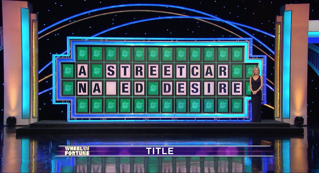 Streetcar Named Desire Became an Epic Wheel of Fortune Video Fail ...