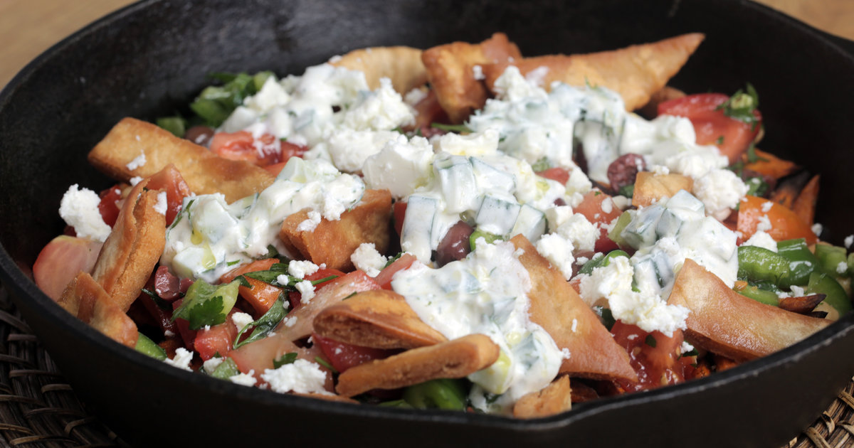 Here's How to Make Mediterranean Loaded Fries Recipe - Thrillist