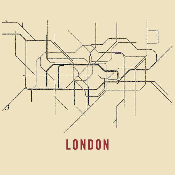Typography Tube Map - Own - Thrillist London