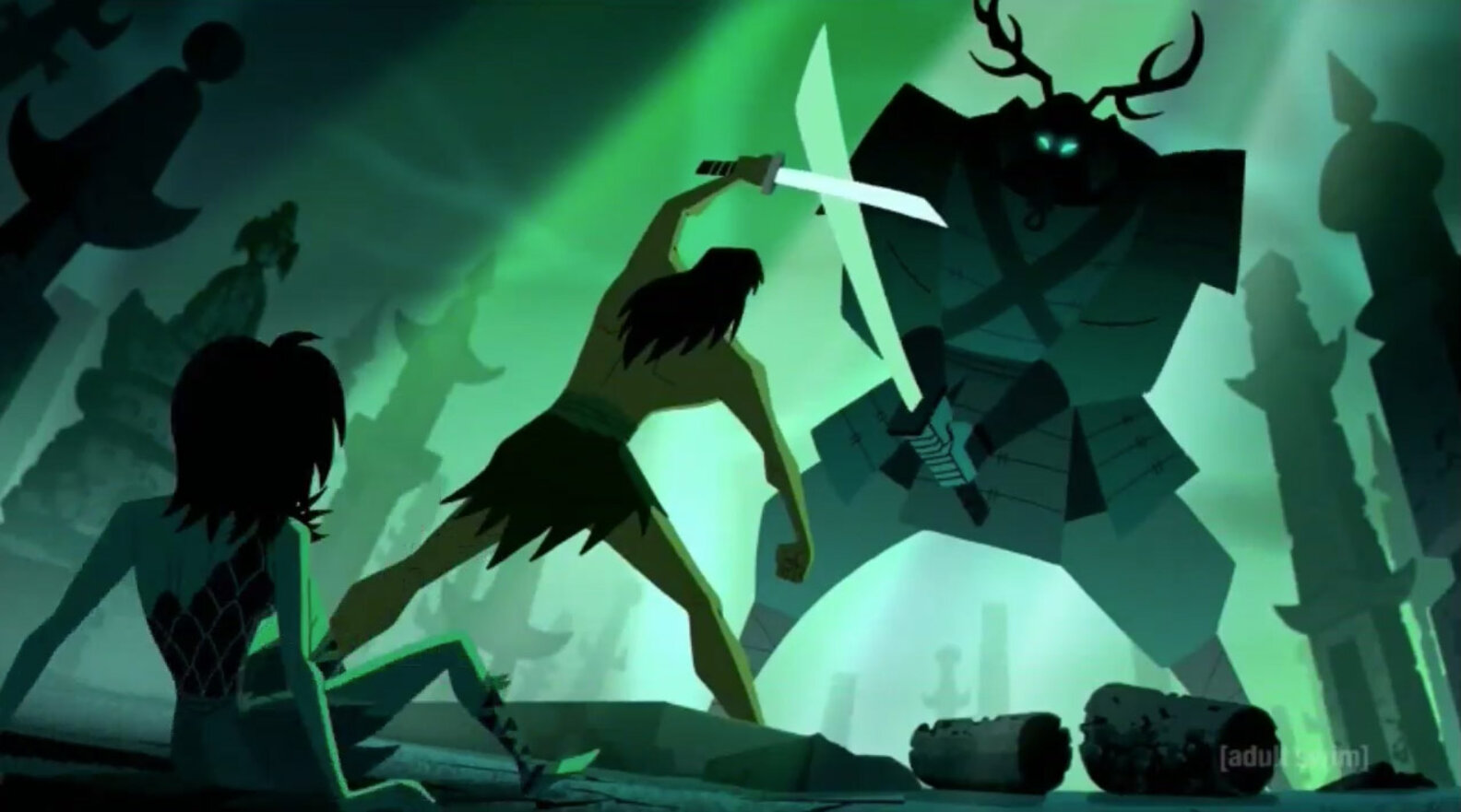 Samurai Jack: Ashi Stops His Seppuku in XCVII & Demongo, Astro, Archers ...