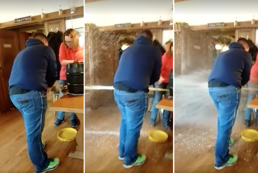 Video Captures German Man's Disastrous Attempt To Tap A Beer Keg ...