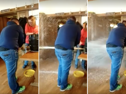 Video Captures German Man's Disastrous Attempt To Tap A Beer Keg ...