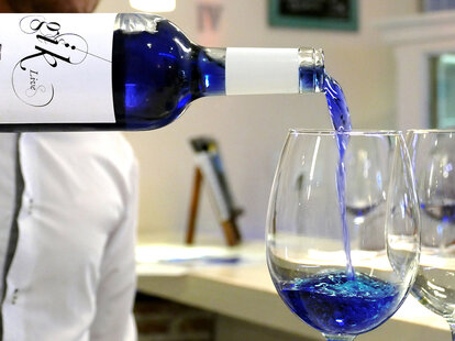 Blue Colored Wine: Where You Can Buy Blue Wine in America - Thrillist