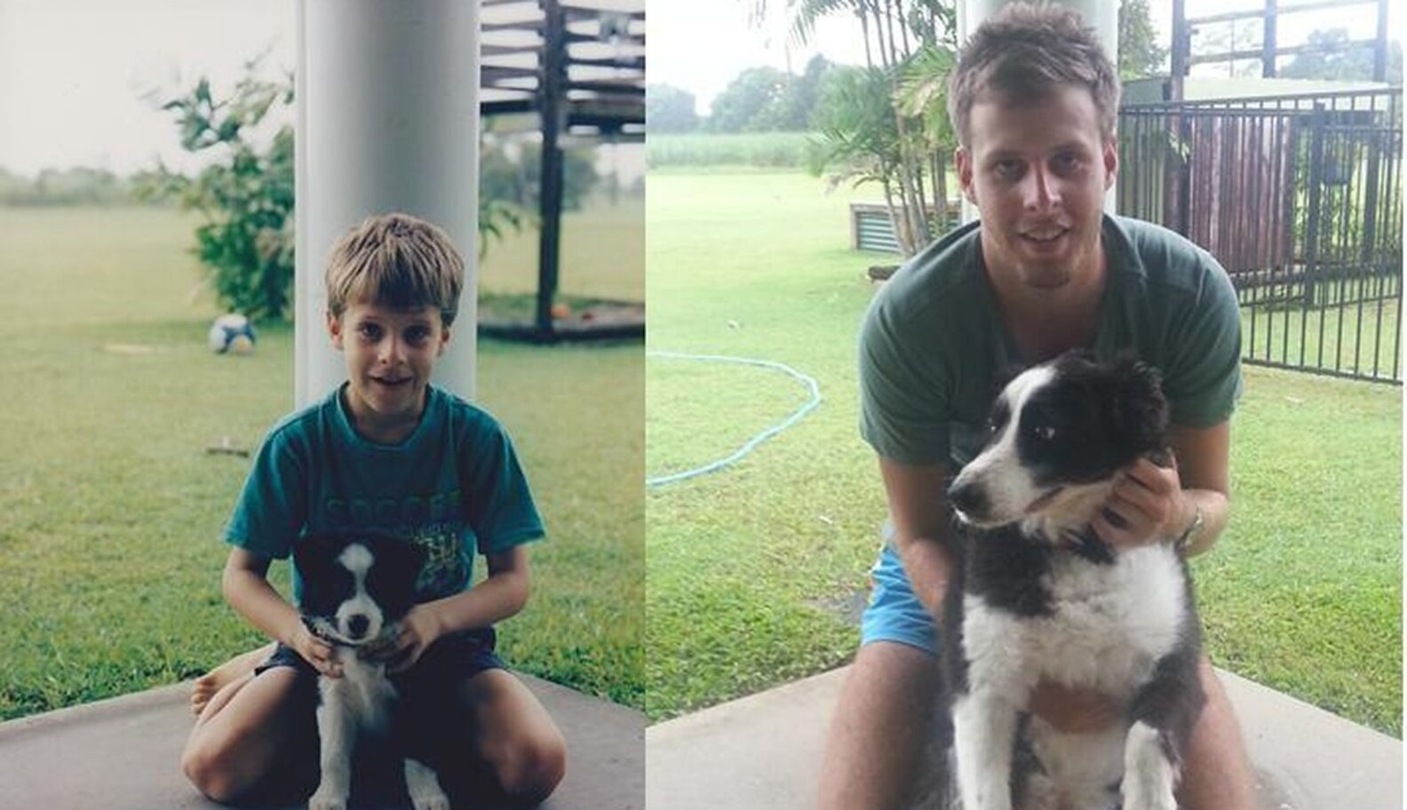 19 Heartwarming Photos Of Dogs And Their Humans Growing Up Together ...