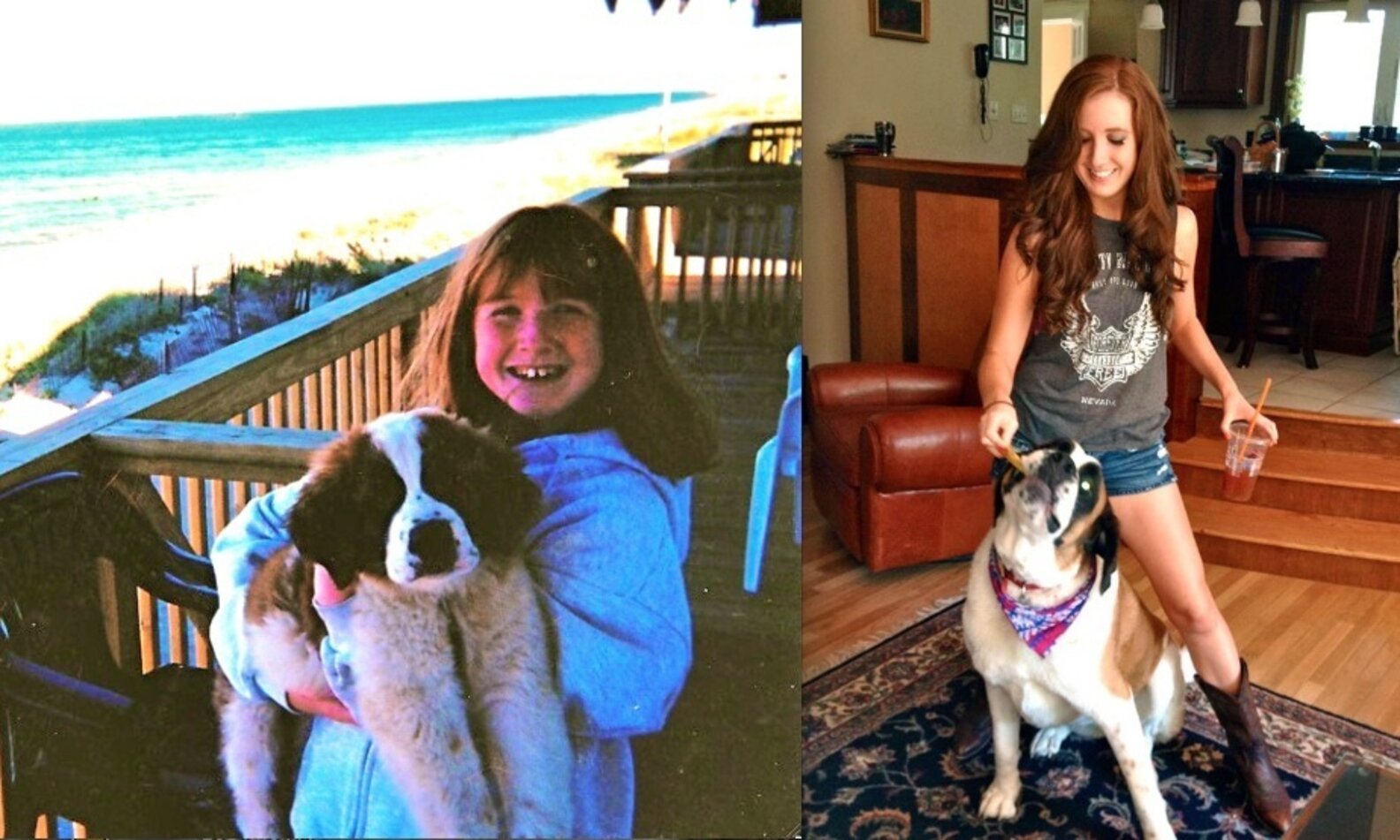 19 Heartwarming Photos Of Dogs And Their Humans Growing Up Together ...
