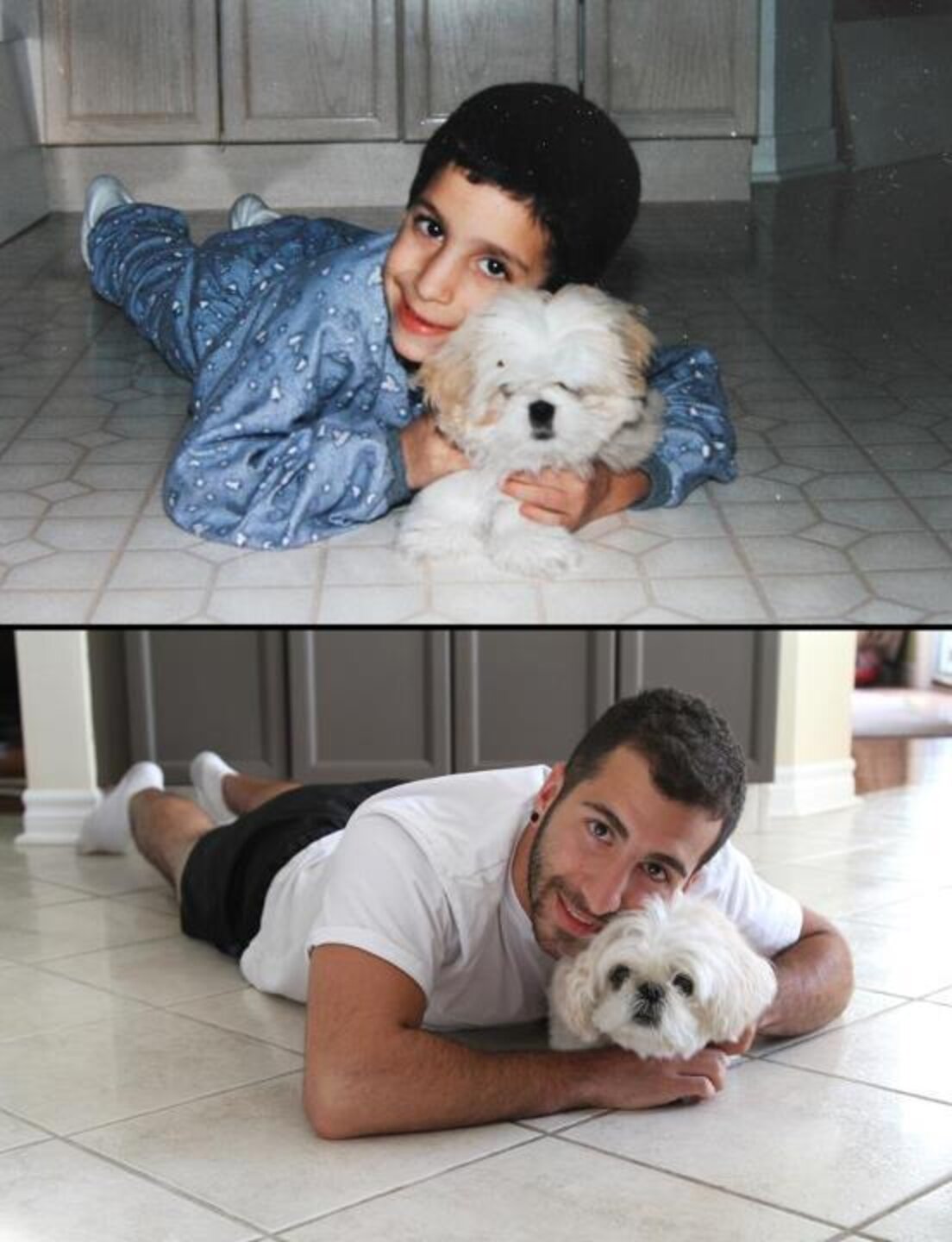 19 Heartwarming Photos Of Dogs And Their Humans Growing Up Together ...
