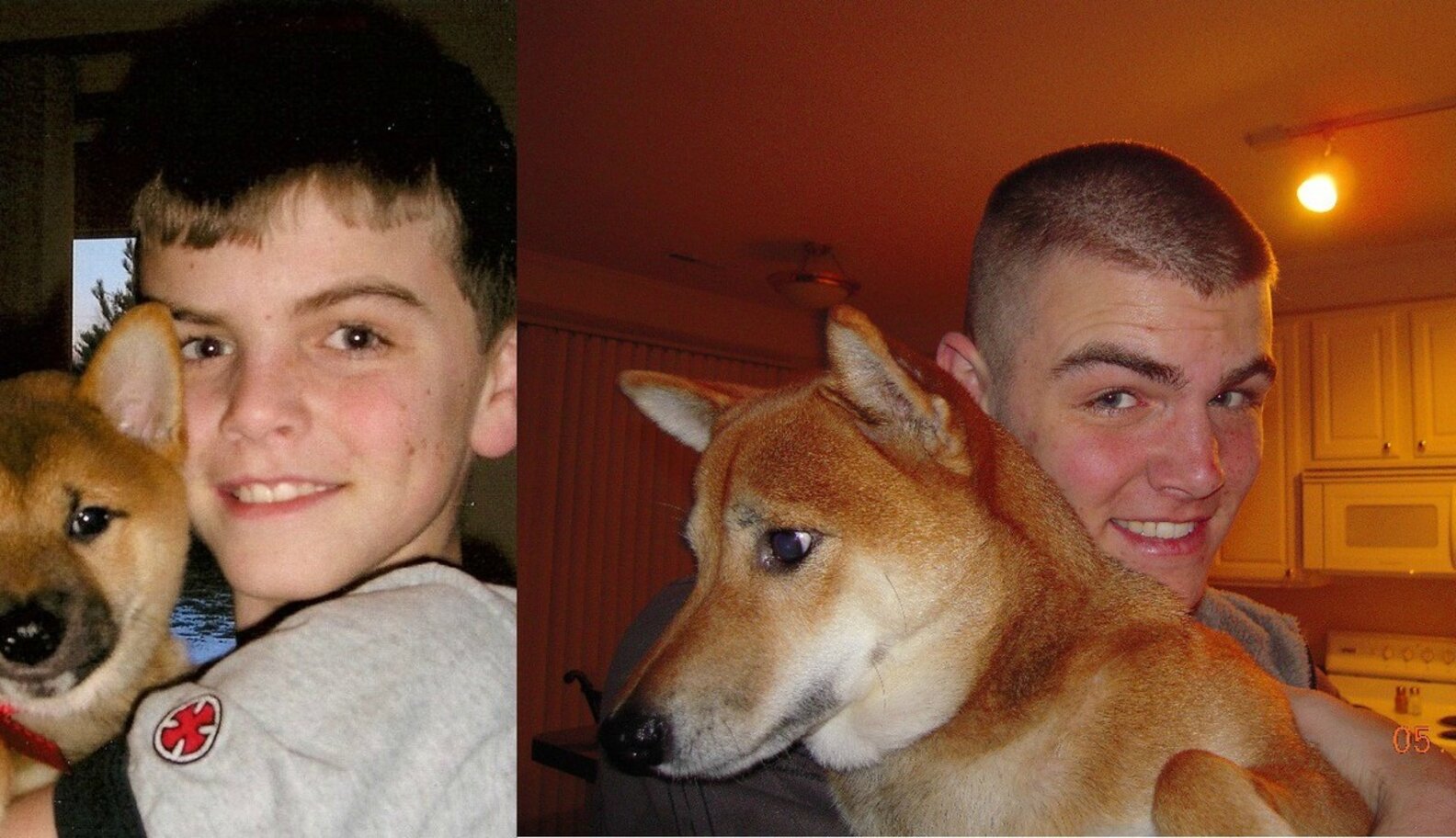 19 Heartwarming Photos Of Dogs And Their Humans Growing Up Together ...