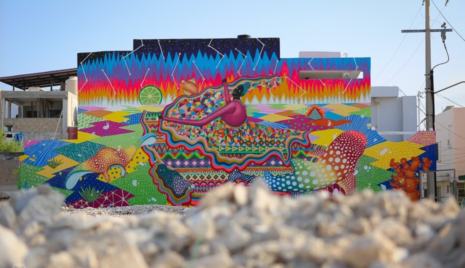 Street Artists Plaster Walls Of Mexican Island With Spectacular Murals ...