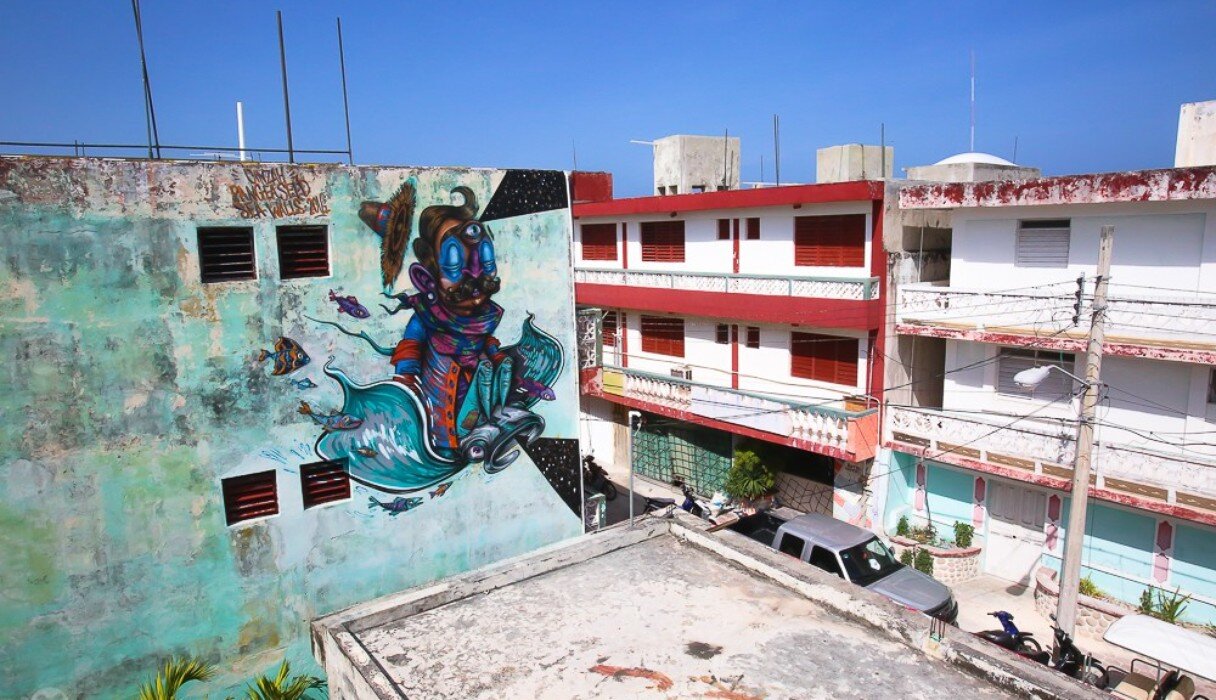 Street Artists Plaster Walls Of Mexican Island With Spectacular Murals ...