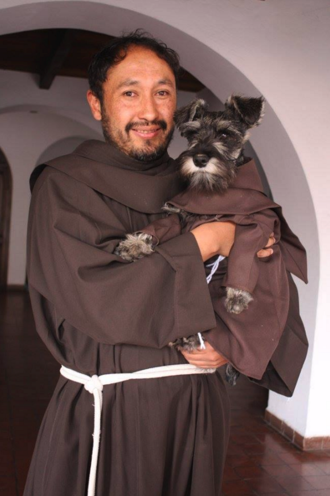 Little Dog Is Welcomed As Monastery's Cutest New Friar - The Dodo