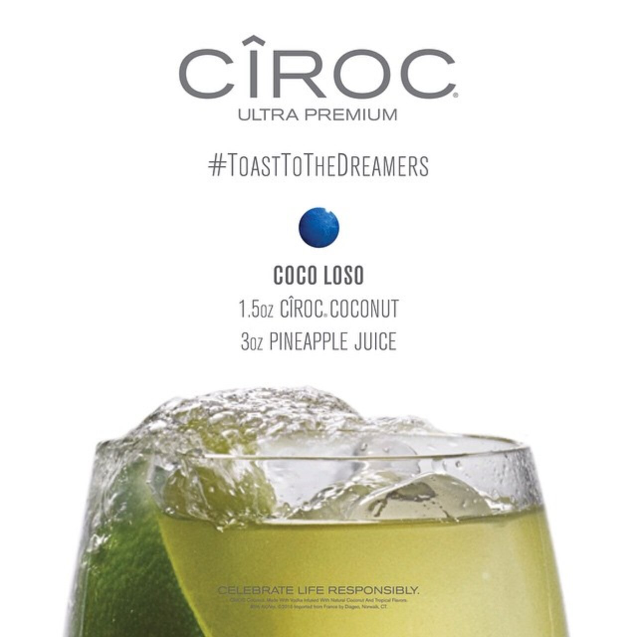 When CÎROC Coco Loso comes out, you know it's showtime! # ...