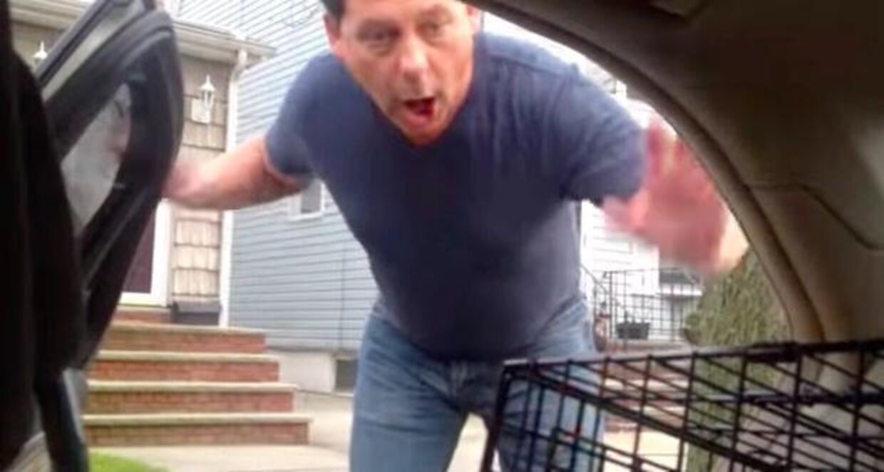 Manly Man Meets His New Puppy, Explodes With Feels - The Dodo