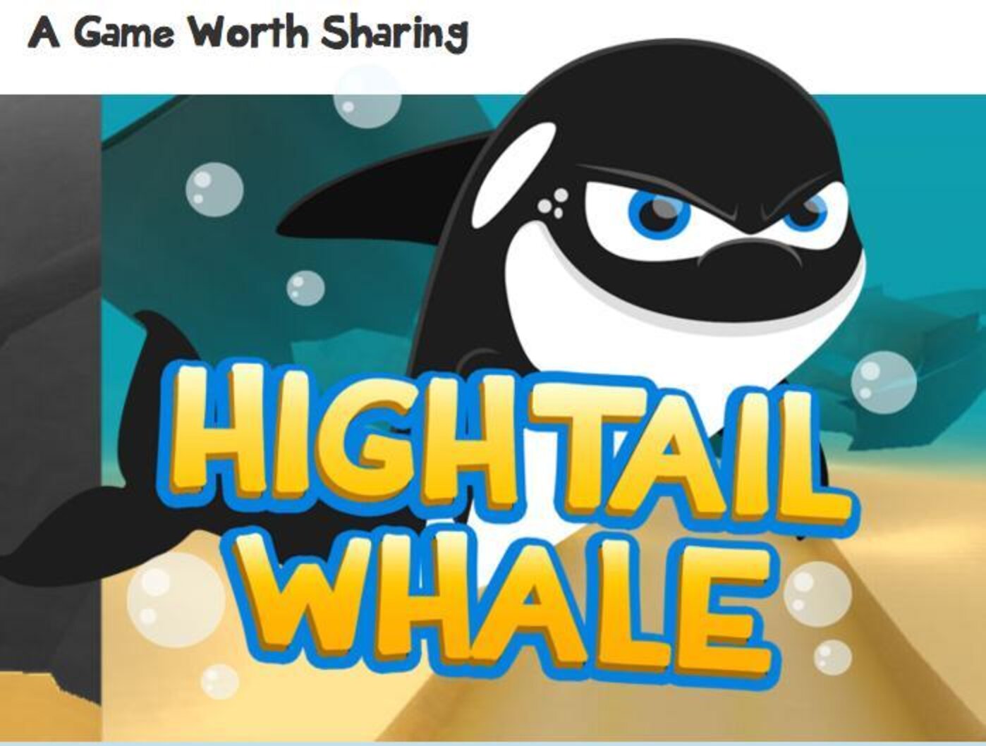 New Hightail Whale Game: Whales Swim From Slaveworld/Seaworld Captivity ...
