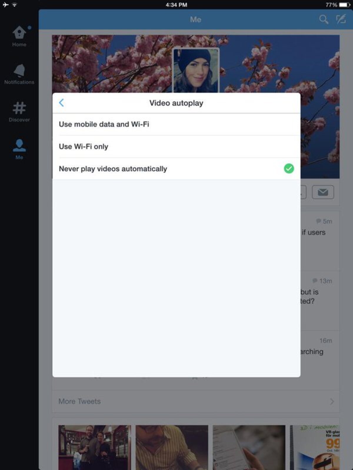 How to opt-out of Twitter auto-play vids for the cranky like me (thx ...
