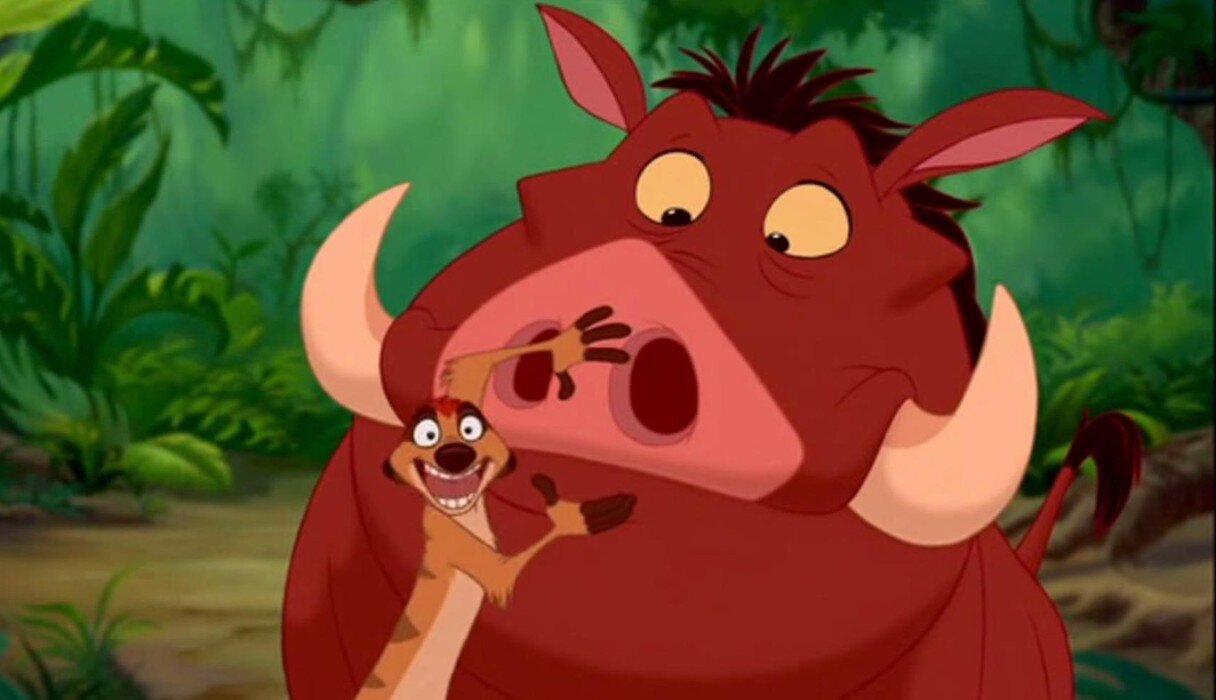 Lion King Timon And Pumbaa Eating Bugs