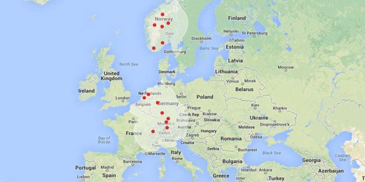 Europe looks like it has chickenpox on this new map by Tesla! - The Dodo