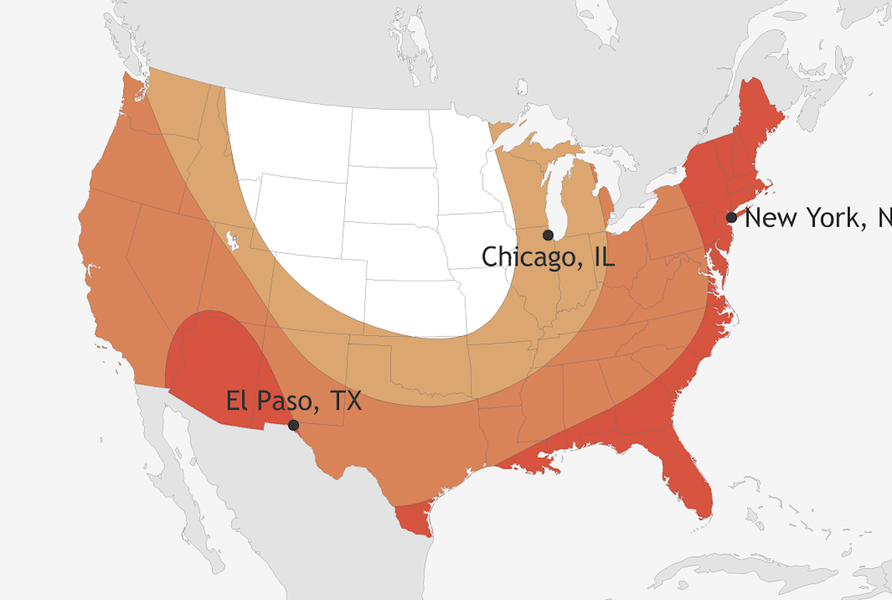 NOAA Map Suggests This Summer Will Be Much Hotter Than Average - Thrillist