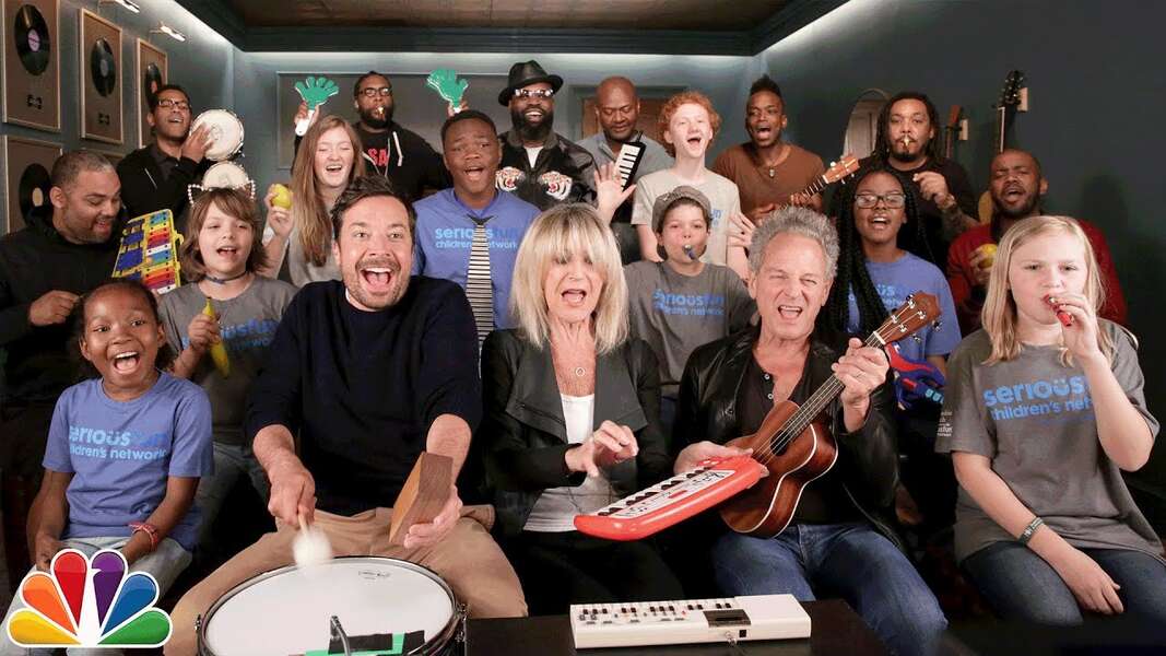 Jimmy Fallon and Fleetwood Mac Play 'Classroom Instruments' With Kids ...