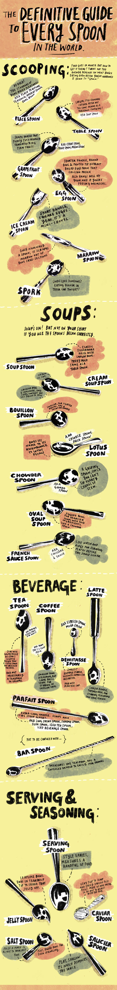 Here’s Your List of Every Kind of Spoon in The Damn World - Thrillist