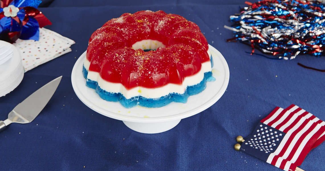 How to Make a Red White and Blue Jello Ring - Thrillist