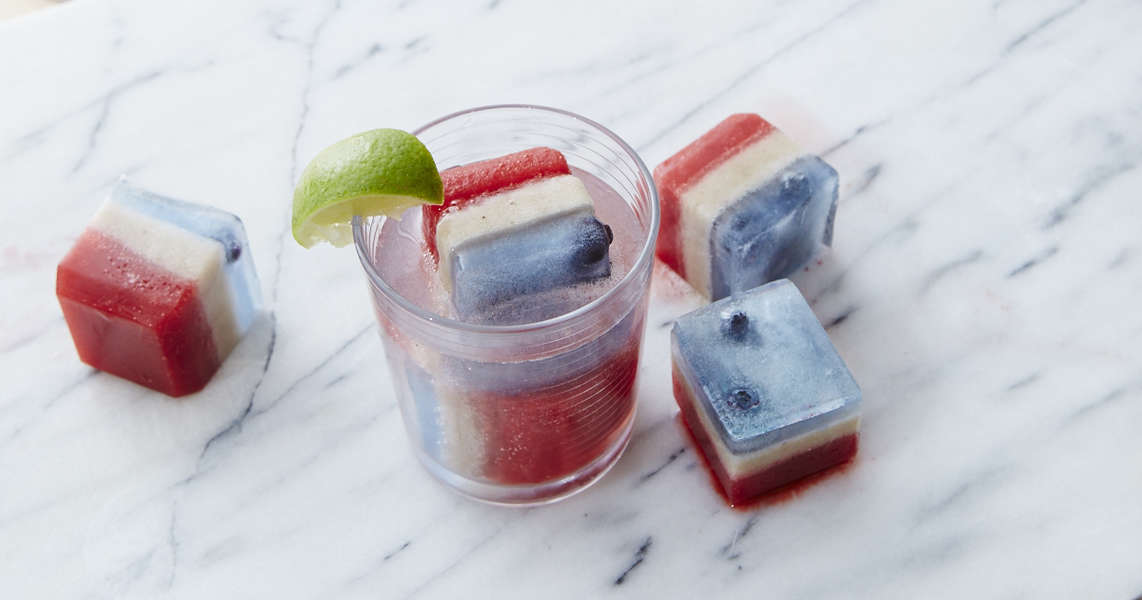 Colored Ice Cubes: How to Make Red, White and Blue Ice Cubes - Thrillist