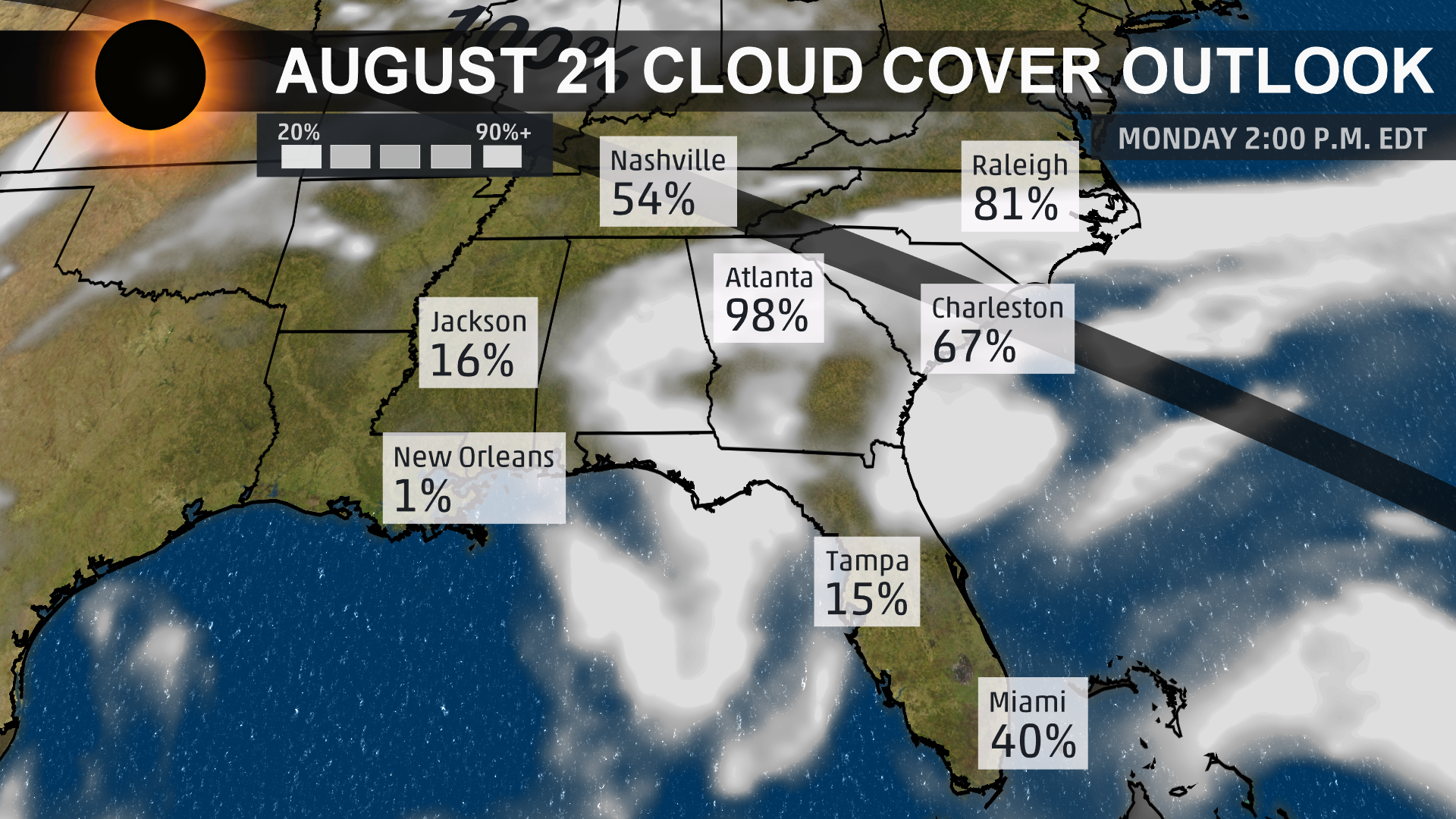 Total Solar Eclipse 2017 Forecast - Thrillist