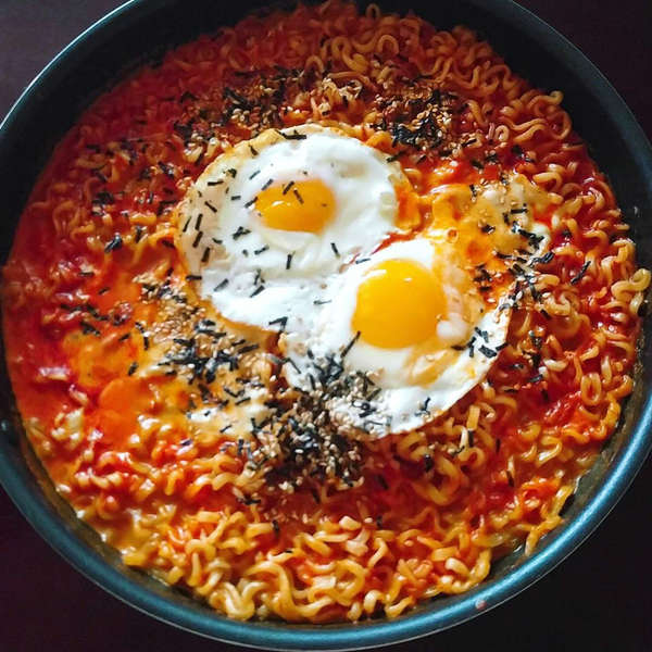 Worlds Spiciest Instant Ramen Turns a Fire Noodle Challenge Ugly ...