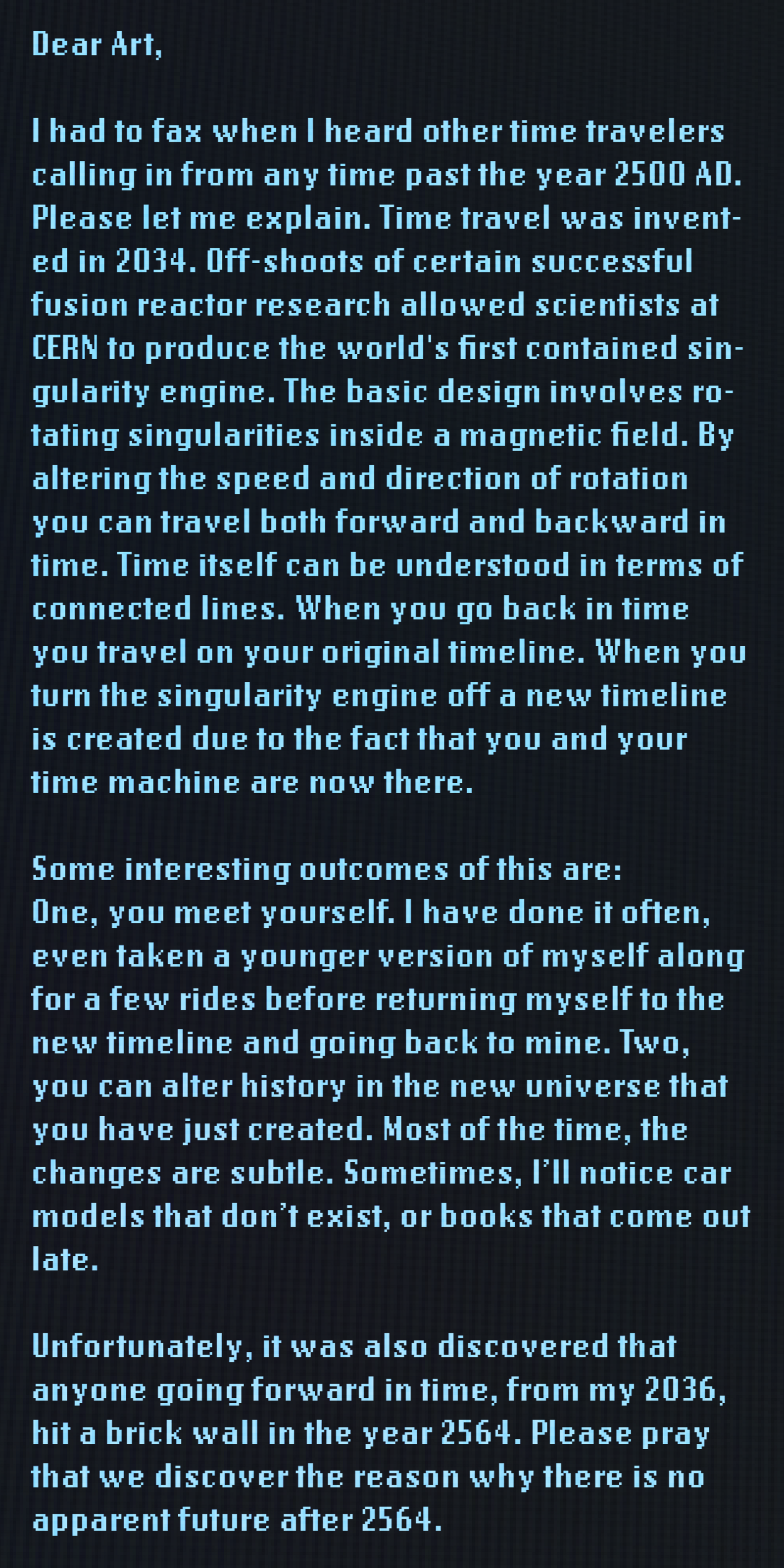 John Titor: The Time Traveler's Story & Predictions - Thrillist