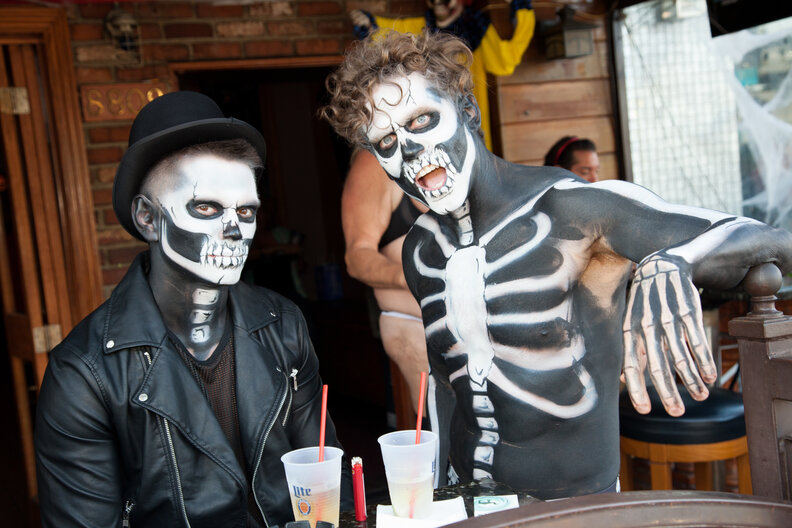 Gerard Way Skeleton Onesie