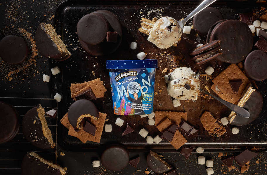 Jimmy Fallon and Ben & Jerry's Launch Marshmallow Moon Flavor - Thrillist