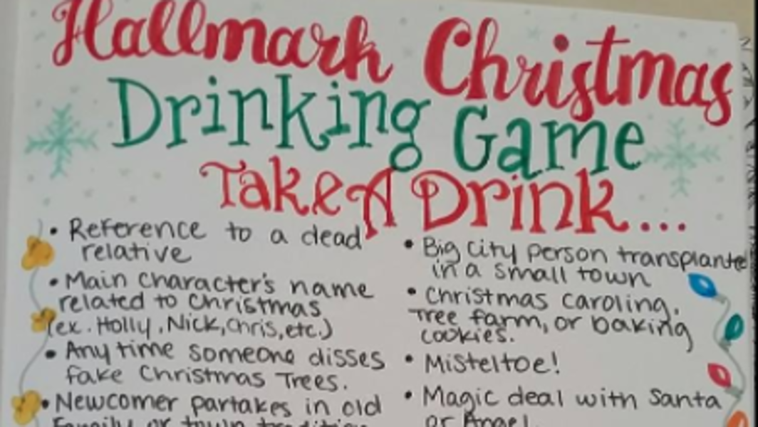 This Woman’s Hallmark Christmas Movie Drinking Game Is Too Perfect ...