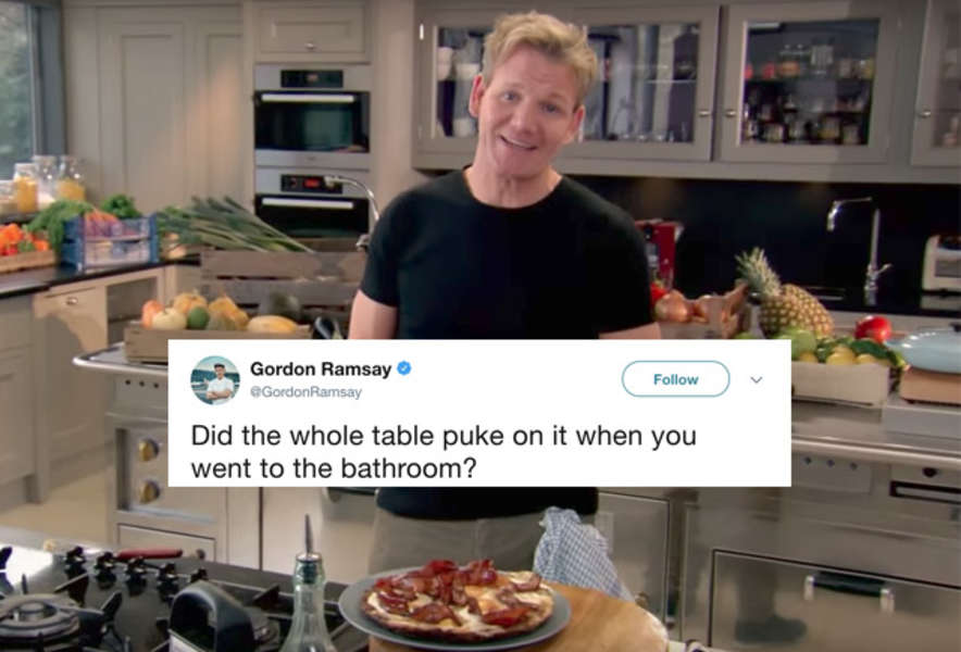 Gordon Ramsay Twitter Rampage: He's Insulting Home Cooking Again ...