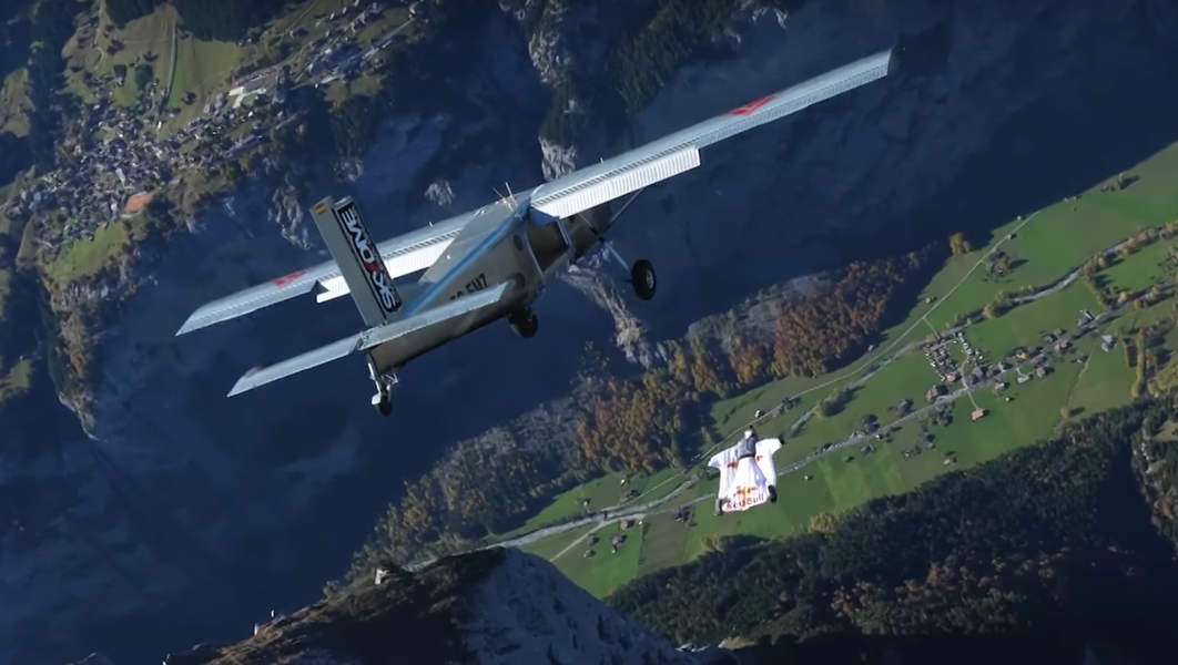 Wingsuit Flyers Jump into Plane Midair in Red Bull Stunt Video - Thrillist