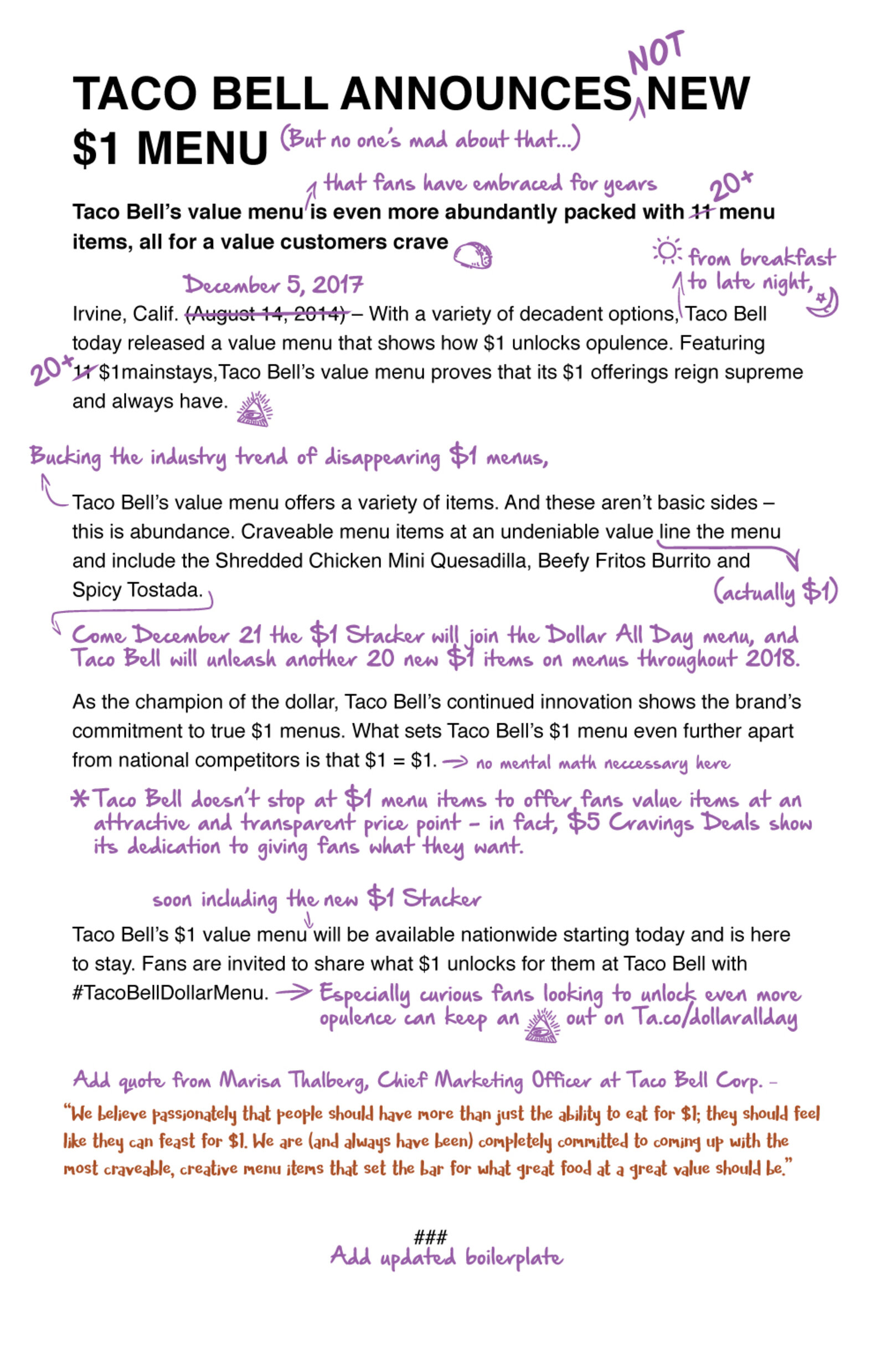 Taco Bell Dollar Menu Items Revealed for 2018 - Thrillist