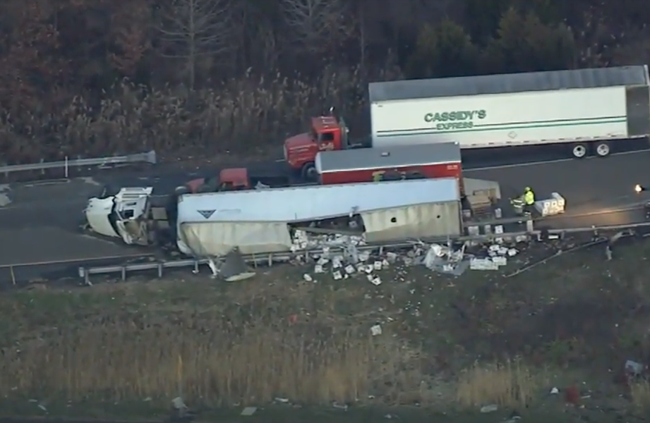 Tito's Vodka Truck Overturns, Spills Vodka Onto Highway - Thrillist