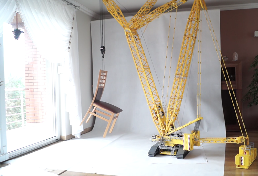 Lego Crane Is Big and Strong Enough to Move Furniture - Thrillist
