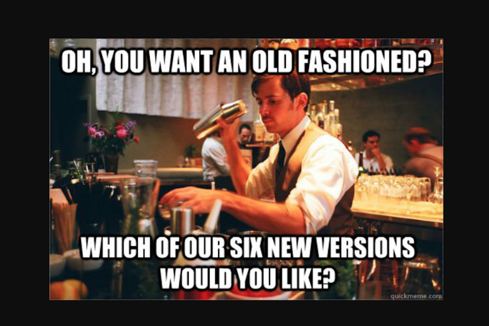 Funny Bartender Meme