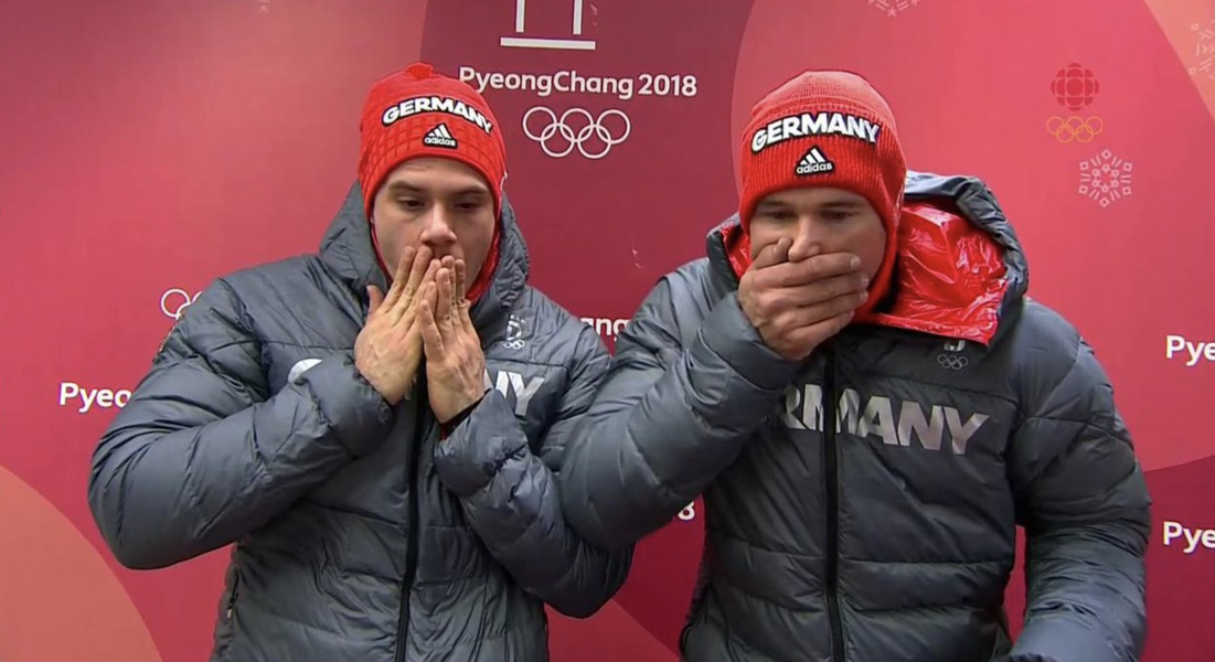 German Bobsled Crash, a View From Inside the Sled at 2018 Winter ...