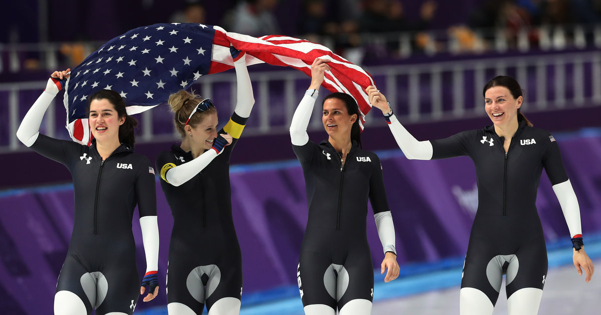Team USA Speed Skating Uniform Crotches Have a Purpose at Winter ...