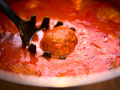 Man Caught With Red Sauce All Over Face Arrested for Meatball Theft ...