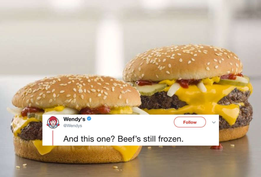 Wendy's Twitter Roasts McDonald's Over Frozen Beef - Thrillist