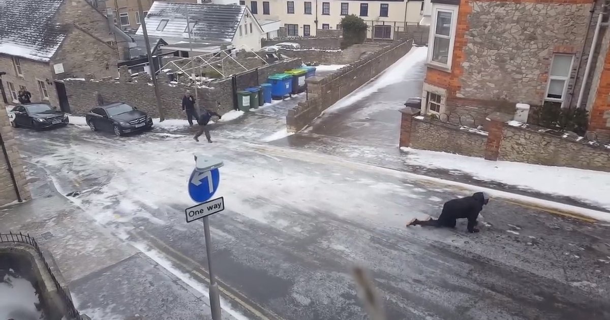 People Struggle to Climb Up an Icy Street in Hilarious Video - Thrillist