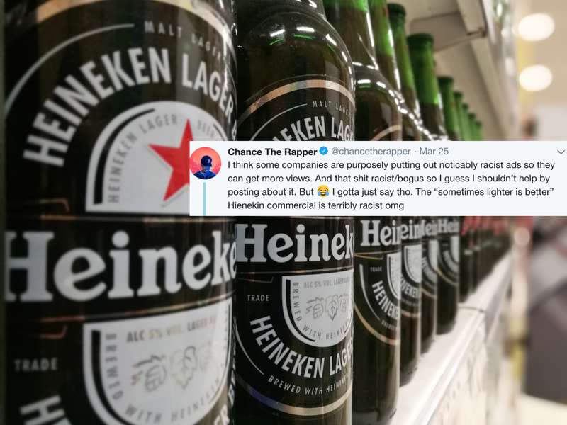 Heineken Pulls Ad After Chance The Rapper Calls It Terribly Racist