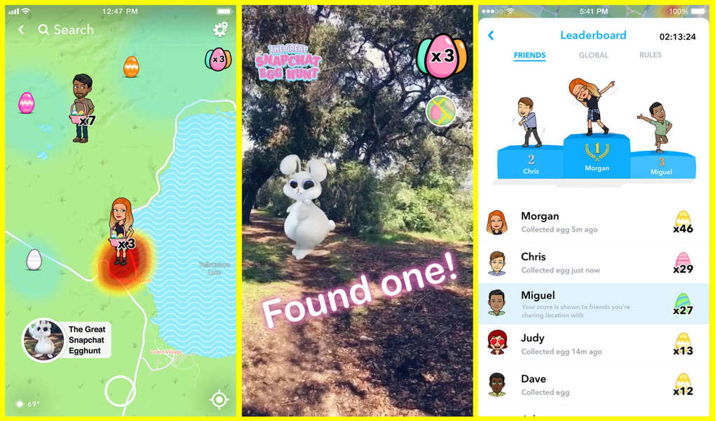 The Great Snapchat Egg Hunt: Snap Maps to Become an Easter Egg Hunt ...