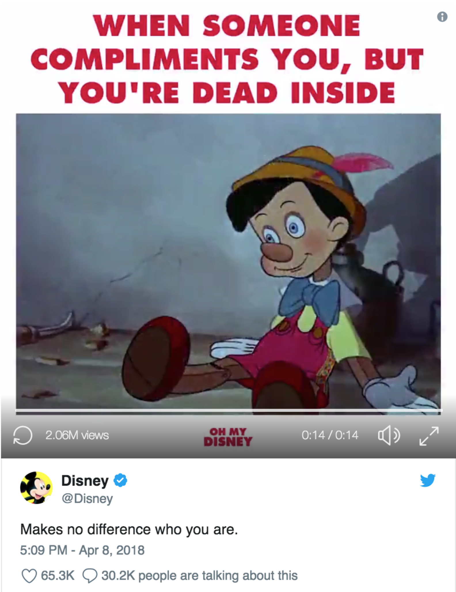Disney's Dark Tweet: Twitter Reacts to Deleted 'Dead Inside' Tweet ...