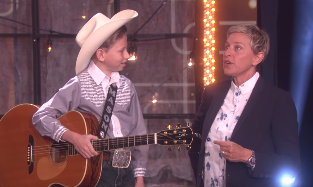 Yodeling Walmart Boy Performs on Ellen and Explains Country Life ...